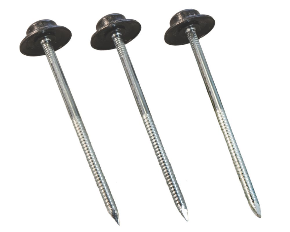 Onduline Corrugated Bitumen Fixing Nails Black 65mm x 18mm 100 Pack ...