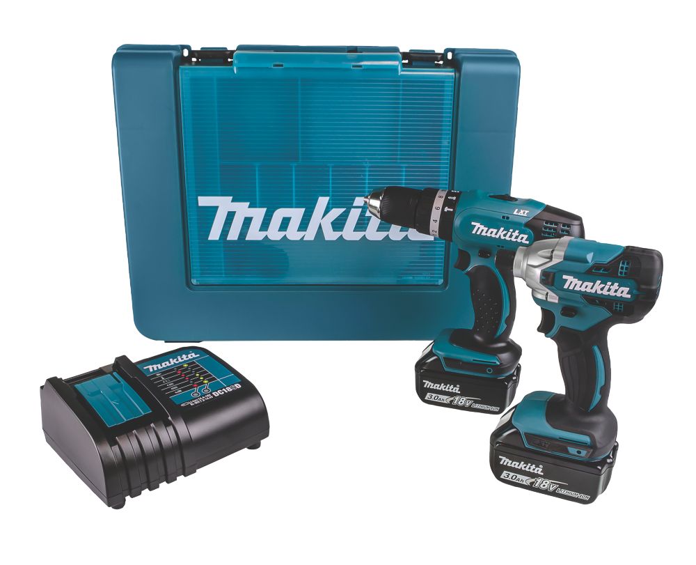 Refurb Makita DLX2336F01 18V 2 x 3.0Ah Li-Ion LXT Cordless Twin Pack ...