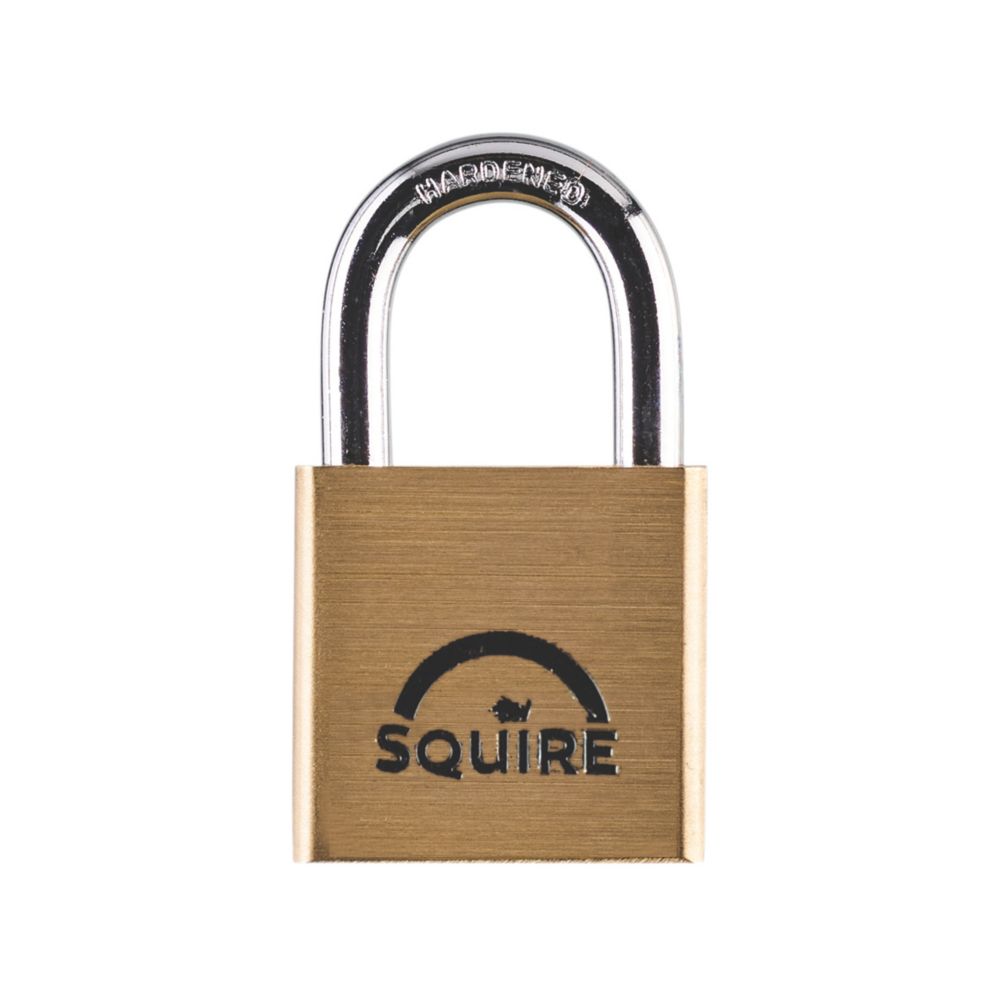 Squire LN3 Brass All-Weather Padlock 30mm - Screwfix