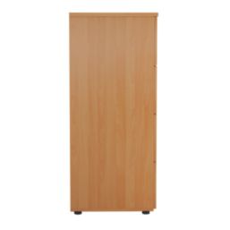 TC Group Essentials 4-Drawer Filing Cabinet Beech 464mm x 1390mm - Screwfix