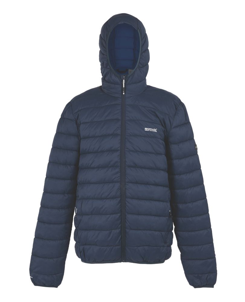 Regatta Hooded Marizion Jacket Navy (Olympian Blue) Large 47.2" Chest ...