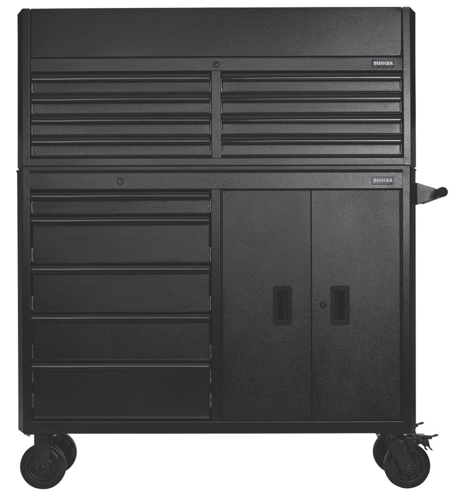 Bunker 13-Drawer Modular Roller Cabinet & Tool Chest - Screwfix