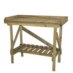 Forest Larchlap Softwood Potting Bench 920mm x 520mm x 1080mm - Screwfix