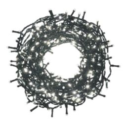 400 LED Indoor & Outdoor Ice White String Christmas Lights - Screwfix