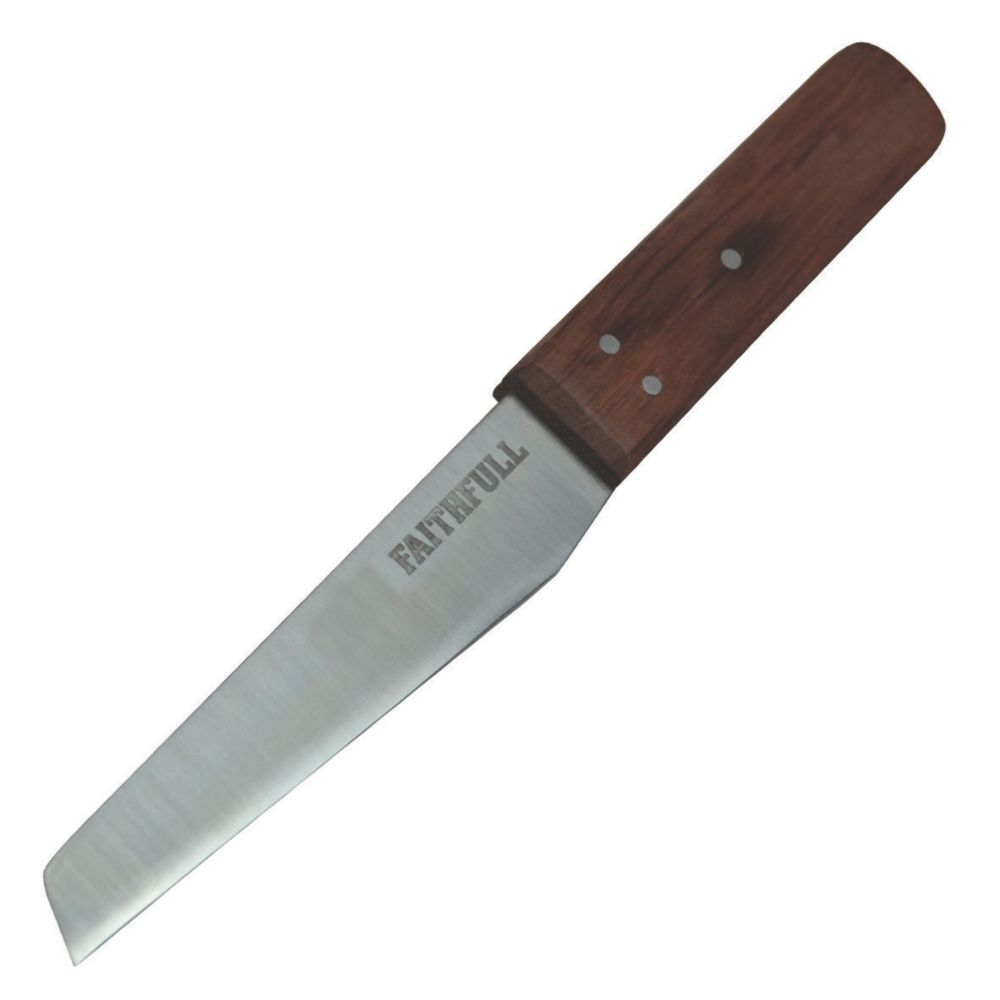 Faithfull Fixed Leather / Shoe Cutting Knife 4.1/3" - Screwfix