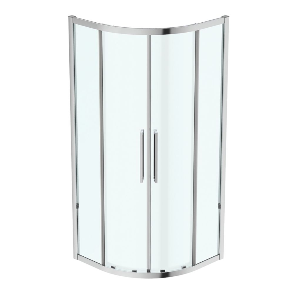 Ideal Standard I Life Semi Framed Quadrant Shower Enclosure Silver