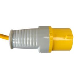 Defender Yellow 110V 16A Extension Lead 10m x 1.5mm² - Screwfix