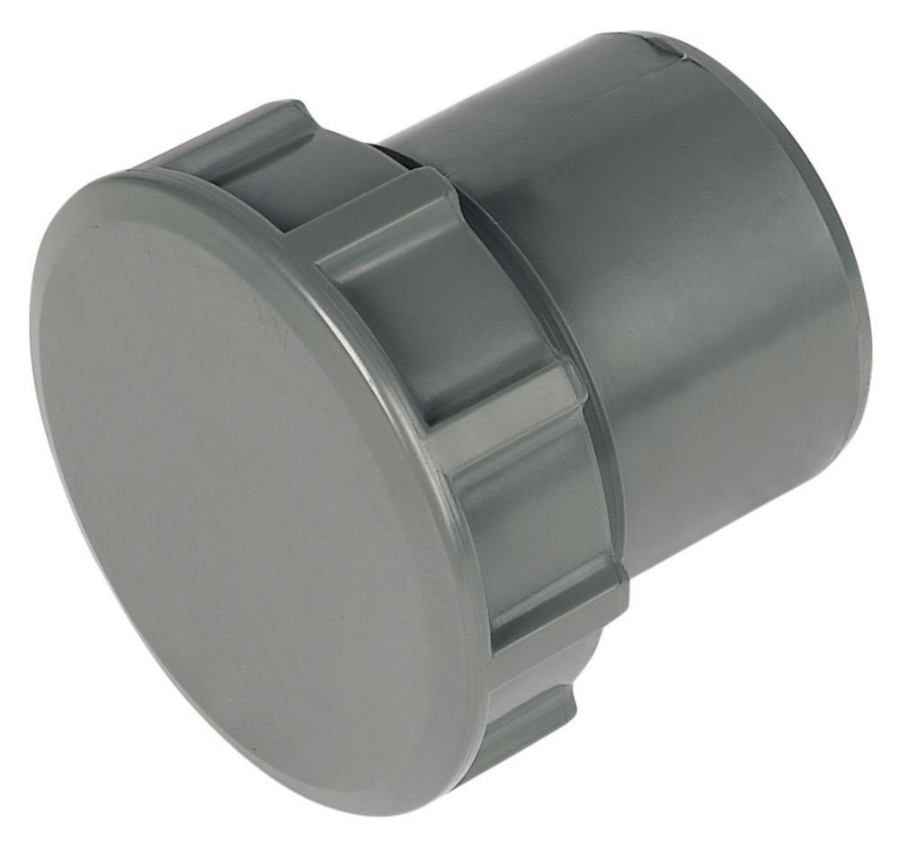 FloPlast ABS Access Plugs Grey 40mm 5 Pack - Screwfix