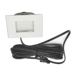 VEW Strata Recessed Square LED Kitchen Plinth Lights Steel 0.18W 20lm 6 ...