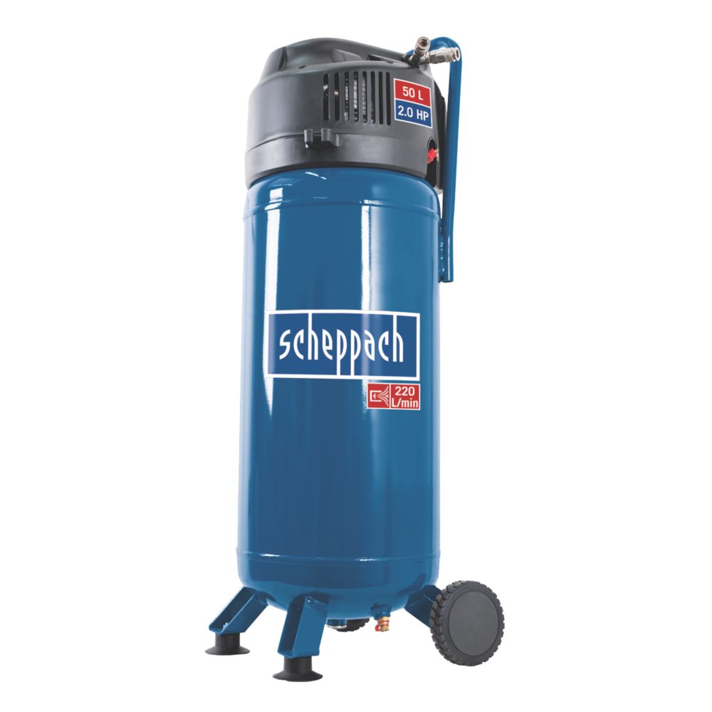 Scheppach HC51V 50Ltr Electric Oil-Free Compressor 240V - Screwfix
