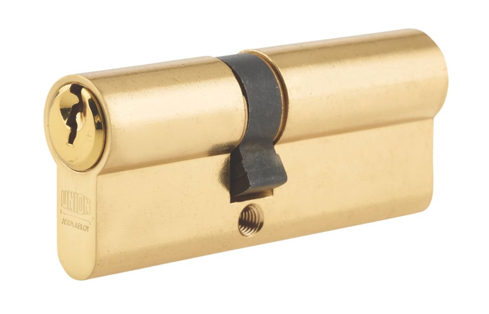 Union 6-Pin Euro Cylinder Lock 40-40 (80mm) Brass | Cylinder Locks ...