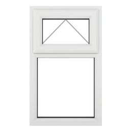 Crystal Top Opening Clear Triple-Glazed Casement White uPVC Window ...