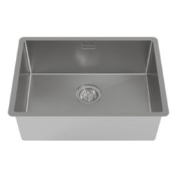 Carysil SR1013 1 Bowl Stainless Steel Kitchen Sink 590mm x 440mm - Screwfix