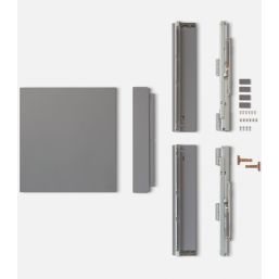 Essentials Soto Standard Drawer Box Matt Grey 500mm - Screwfix
