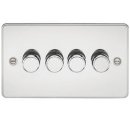 Knightsbridge 4-Gang 2-Way LED Intelligent Dimmer Switch Polished ...