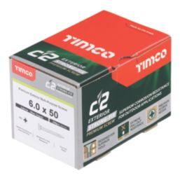 Timco PZ Double-Countersunk Multipurpose Premium Screws 6mm x 50mm 200 ...