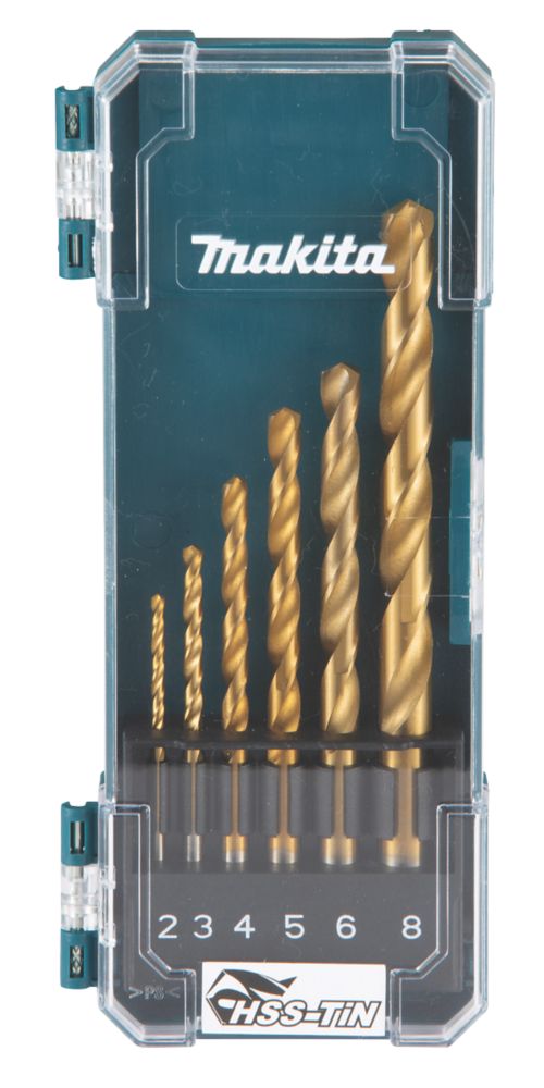 Makita Straight Shank Metal Drill Bit Eco Set 6 Pieces - Screwfix