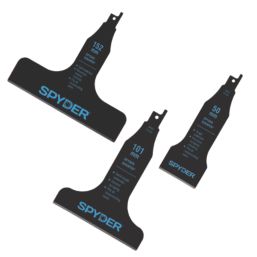 Spyder Multi-Material Stacked Blade Scrapers 3 Piece Set - Screwfix