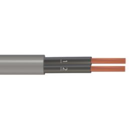 Time 2-Core YY Grey 2.5mm² Unscreened Control Cable 1m Coil - Screwfix