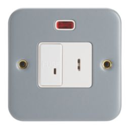 Contactum 13A Switched Metal Clad Secret Key Fused Spur with Neon with ...