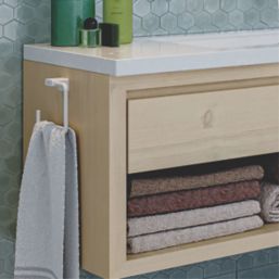 Hansgrohe AddStoris Towel Ring Matt White - Screwfix