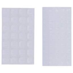 Fix-O-Moll Transparent Round Self-Adhesive Anti-Slip Pads 12mm x 12mm ...