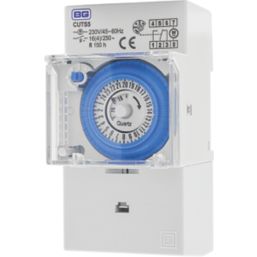 British General Fortress 16A 1+N Analogue 1-Channel 24hr Timer Consumer ...