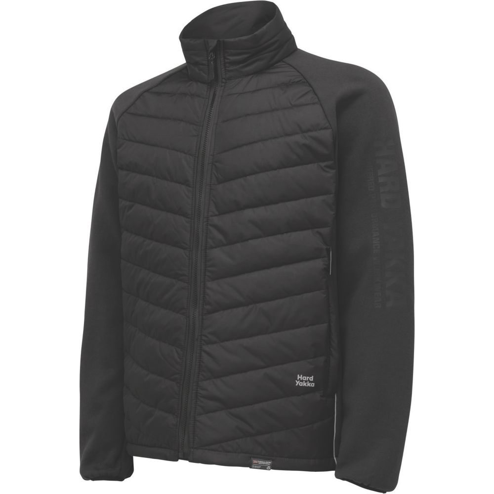 Hard Yakka Apex Hybrid Jacket Black 2X Large 46" Chest - Screwfix