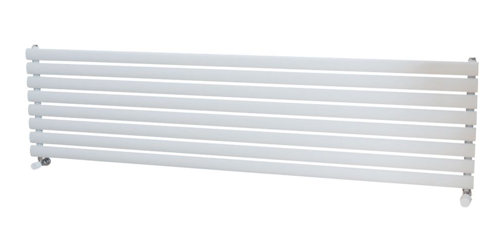 Ximax Fortuna 468mm x 1800mm 3133BTU White Horizontal Designer Radiator ...