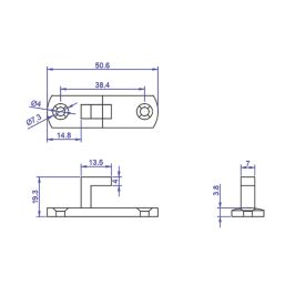 Smith & Locke Reversible Victorian Casement Fastener Polished Chrome ...