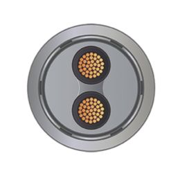 Time 2-Core CY Grey 1mm² Screened Control Cable 1m Coil - Screwfix