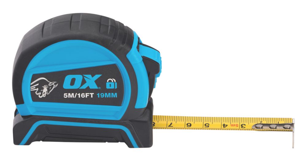 OX Pro 5m Tape Measure Set 2 Pack - Screwfix