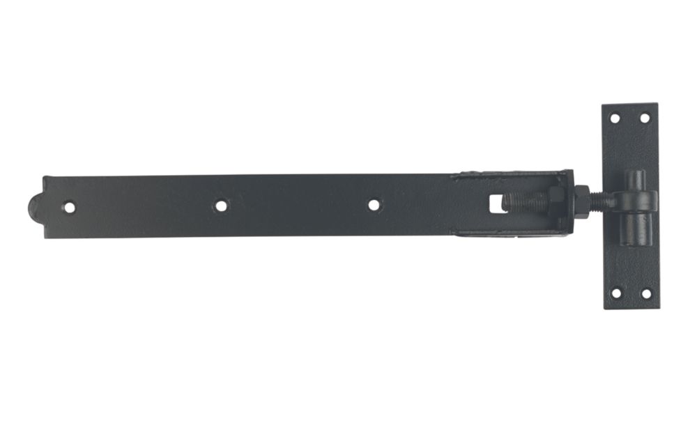 GateMate Black Straight Premium Adjustable Band & Hooks on Plate 165mm ...