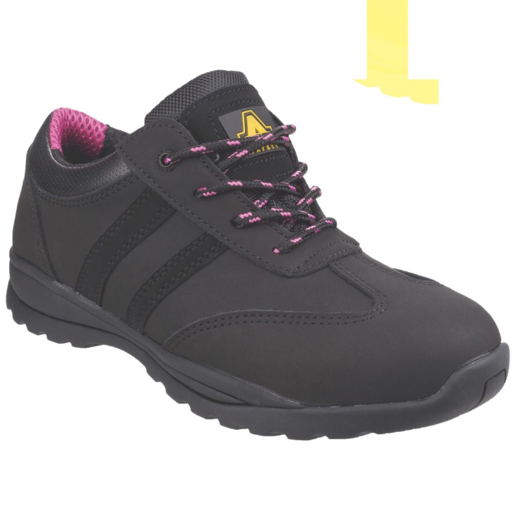 Amblers 706 Sophie Size 3 Womens Black Steel Toe Cap Safety Shoes ...