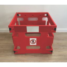 Addgards Handigard 4R0R Temporary Safety Barrier System Red 400cm - Screwfix