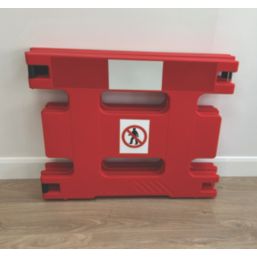 Addgards Handigard 4R0R Temporary Safety Barrier System Red 400cm - Screwfix