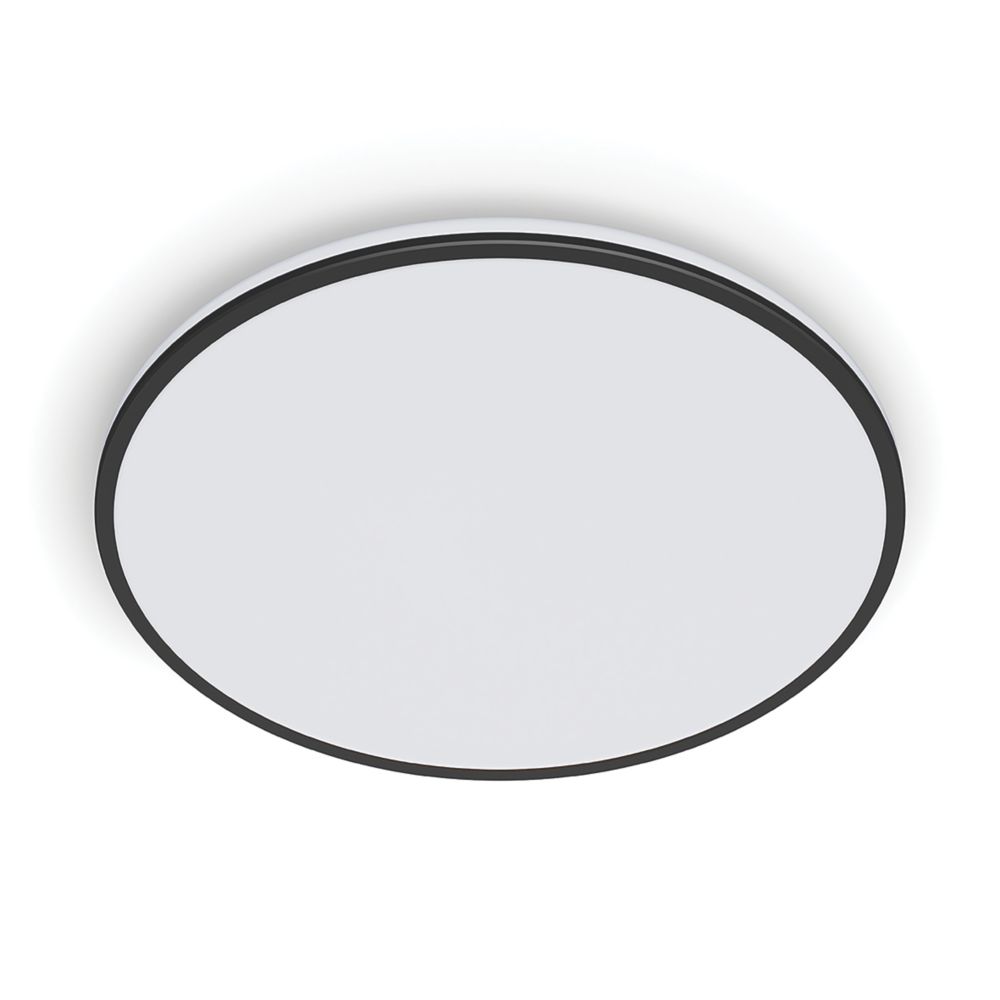 Philips Ozziet LED Ceiling Light Black 22W 2500lm - Screwfix