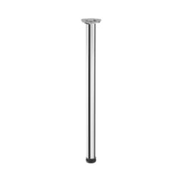 Essentials Worktop Leg Polished Chrome 875-900mm - Screwfix