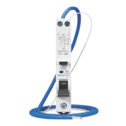 MK Sentry 6A 30mA Type A SP B Curve RCBO - Screwfix