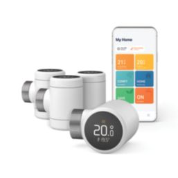 Tado X White Smart Thermostatic Radiator Valve Head & Body 4 Pack ...