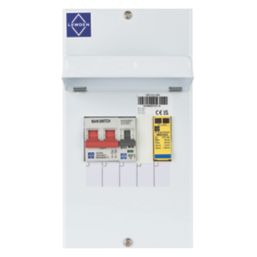 Lewden 5-Module 0-Way Populated SPD Enclosure Kit - Screwfix