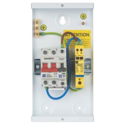 Lewden 5-Module 0-Way Populated SPD Enclosure Kit - Screwfix