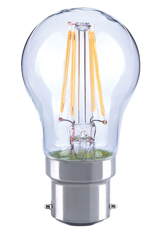 LAP BC Mini Globe LED Virtual Filament Light Bulb 470lm 4.5W - Screwfix