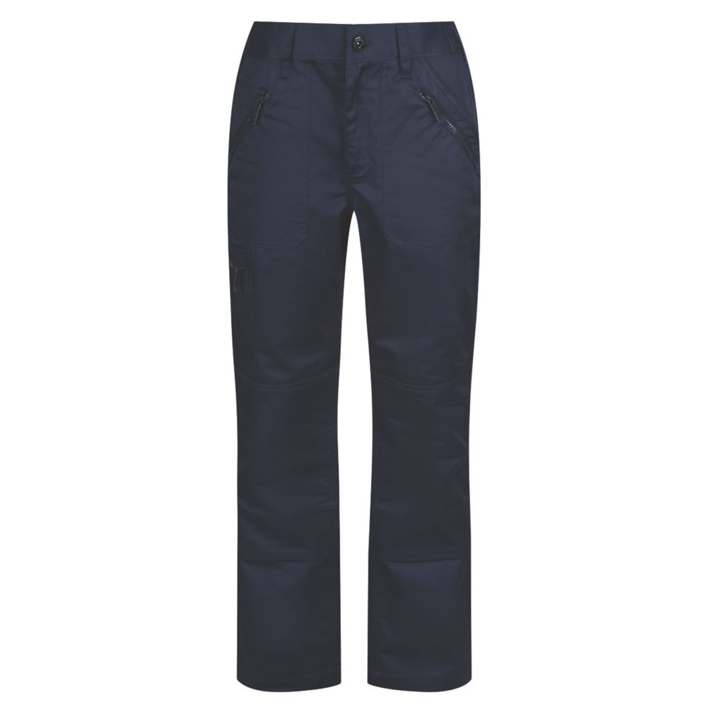 Regatta Pro Action Womens Trousers Navy Size 20 31" L - Screwfix