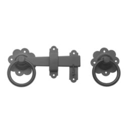 Hardware Solutions Ring Gate Latch Kit Epoxy Black - Screwfix