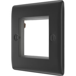 British General Nexus Metal 2-Module Modular Faceplate Matt Black ...
