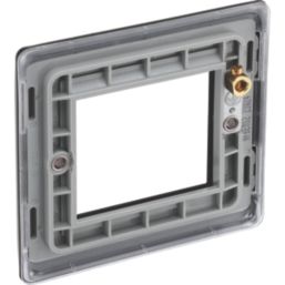 British General Nexus Metal 2-Module Modular Faceplate Matt Black ...