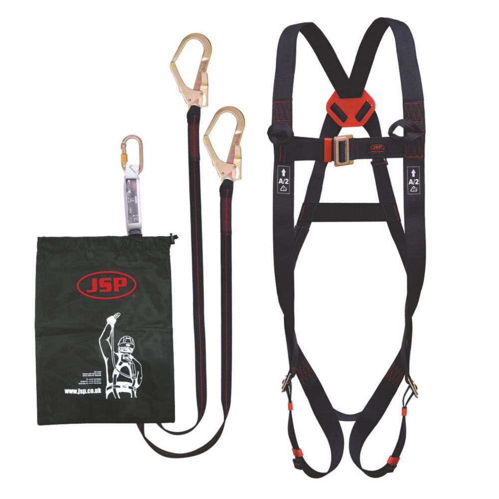 JSP Spartan Twin Tail Fall Arrest Kit with Lanyard 2m - Screwfix