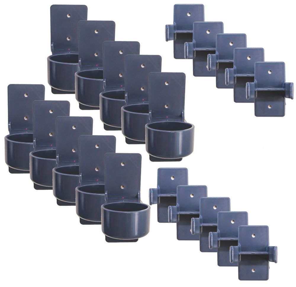 Addgards PTCAD10 Shrink Wrap Holder Graphite Grey 10 Pack - Screwfix