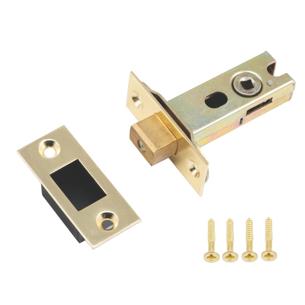 Smith & Locke Polished Brass Tubular Mortice Latch 64mm Case - 45mm ...